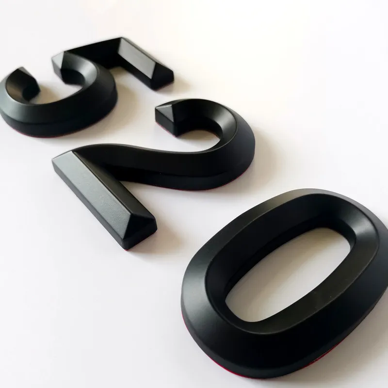 7CM 3D Numeral Door Plaque House Drawer Sign Plating Gate Digits 0 to 9 ...