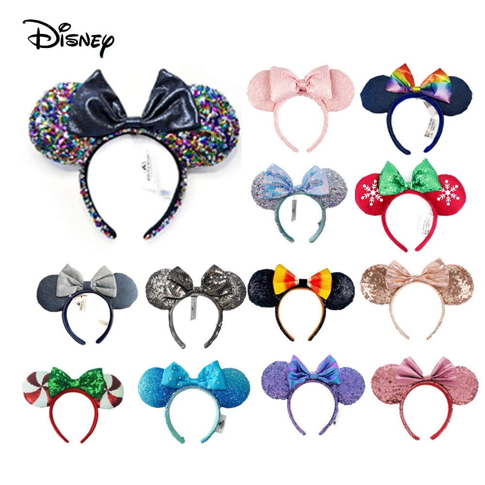 Disney-Mickey-Mouse-Ear-Headband-For-Women-Disneyland-Mickey-Ears-Plush ...