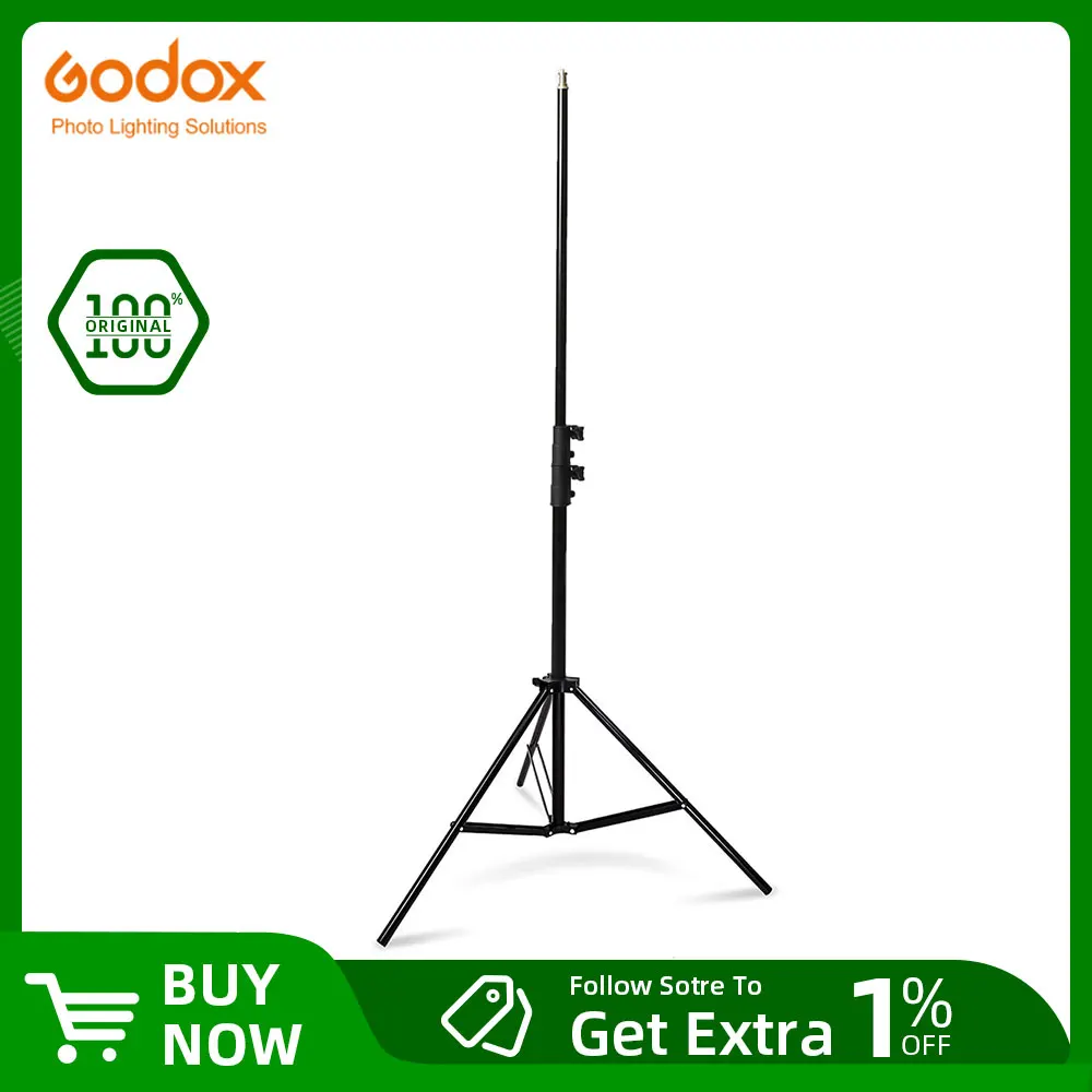 Photo tripod Godox 304 200cm stable Light Stand with 1/4 Screw Head for ...