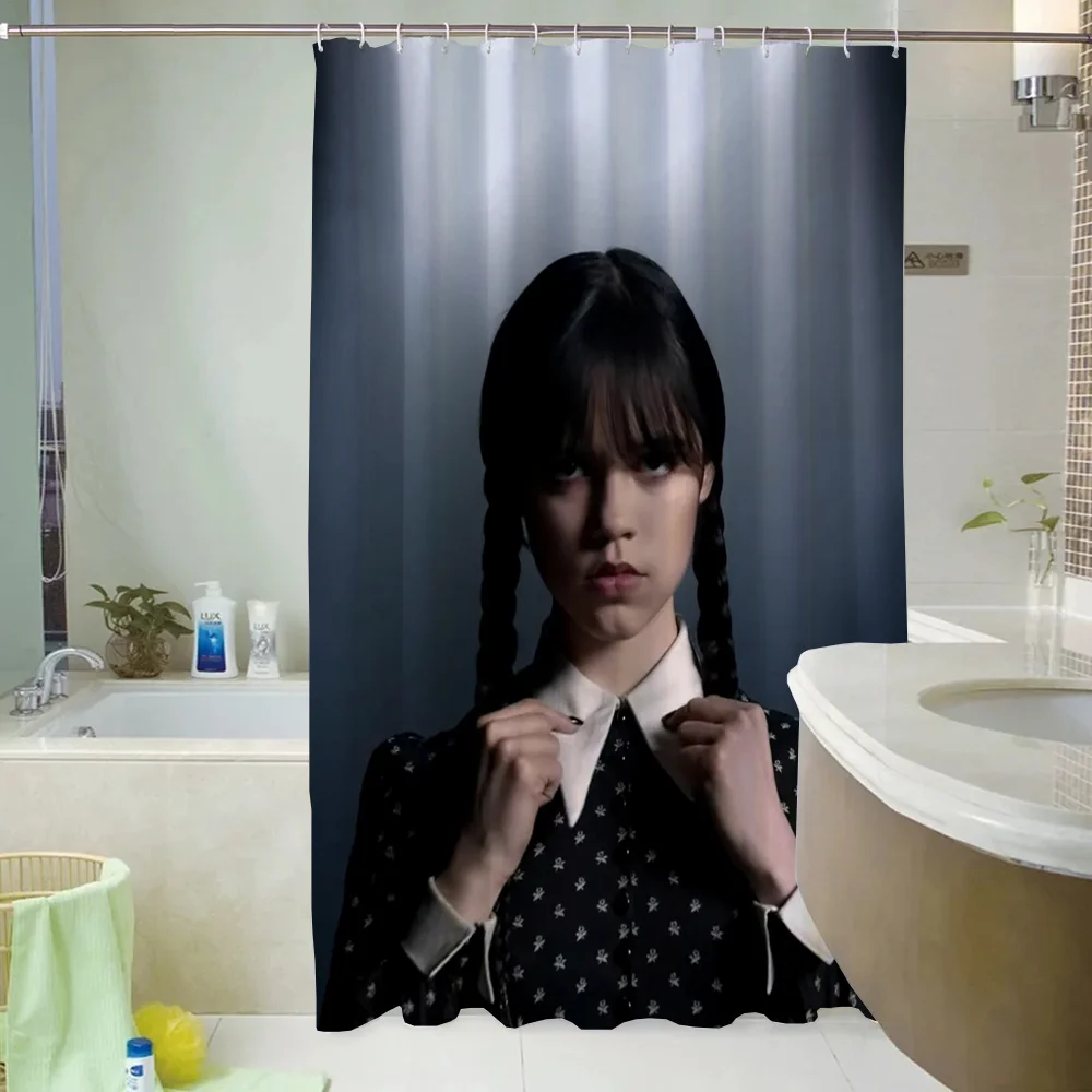 Wednesdayes-Bathroom-Shower-Curtain-Waterproof-Fabric-Bathroom-Curtains ...