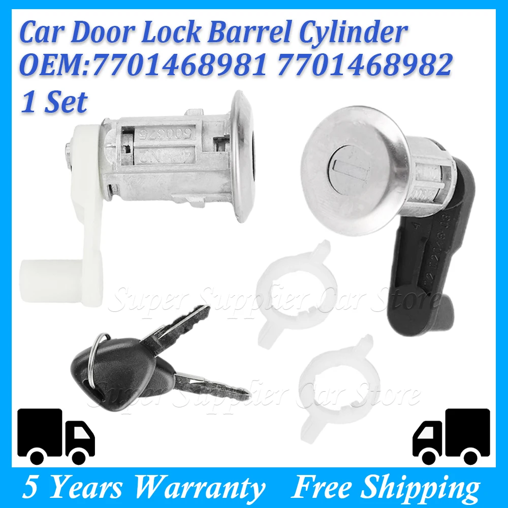Fit-For-Renault-Megane-Scenic-Clio-Master-Car-Door-Lock-Barrel-Cylinder ...