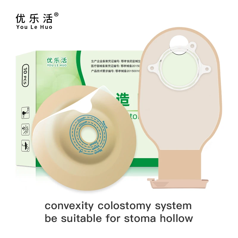 Convexity-Two-piece-Colostomy-bags-10pcs-Bags-5pc-Baseplates-Cut-to-Fit ...