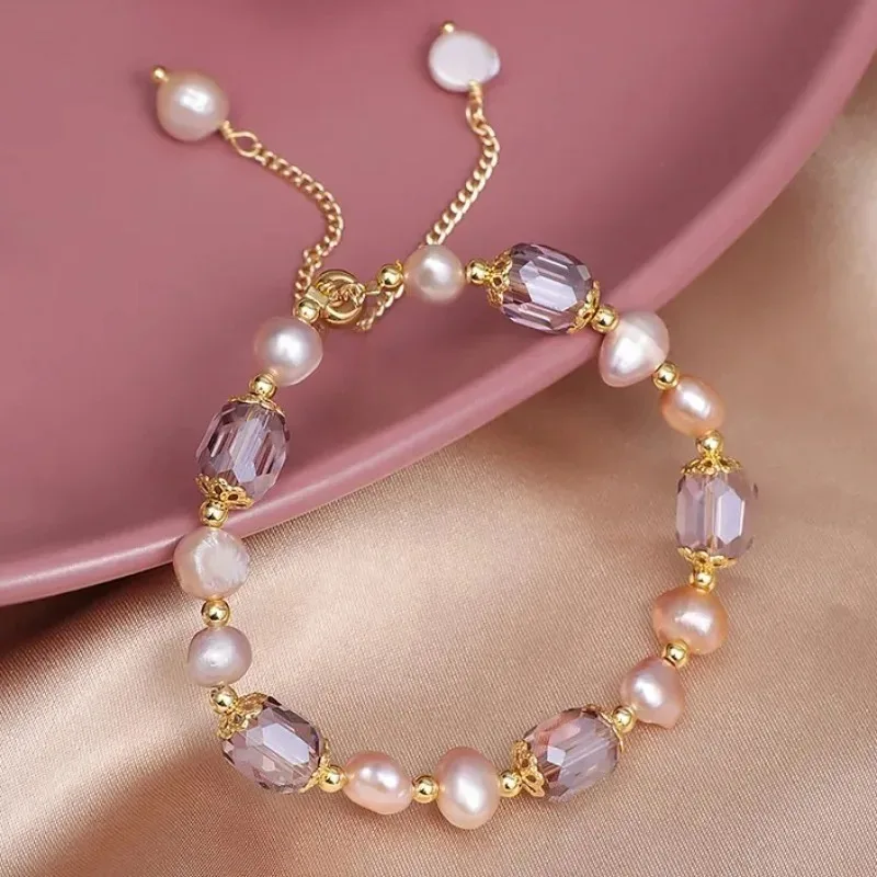 Pulsera-elegante-de-perlas-de-imitaci-n-para-mujer-pulseras-de-cristal ...