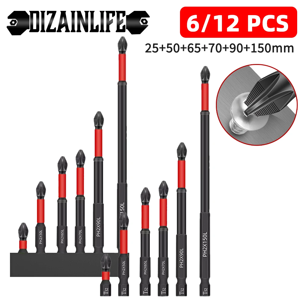 Non-Slip-Impact-Batch-Head-Strong-Magnetic-Cross-High-Torque-Hardness ...