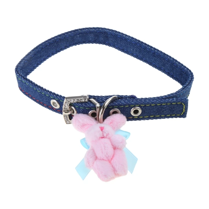 Sweet-Short-Necklace-Cool-Collarbone-Chain-Unique-Pink-Rabbit-Collar ...