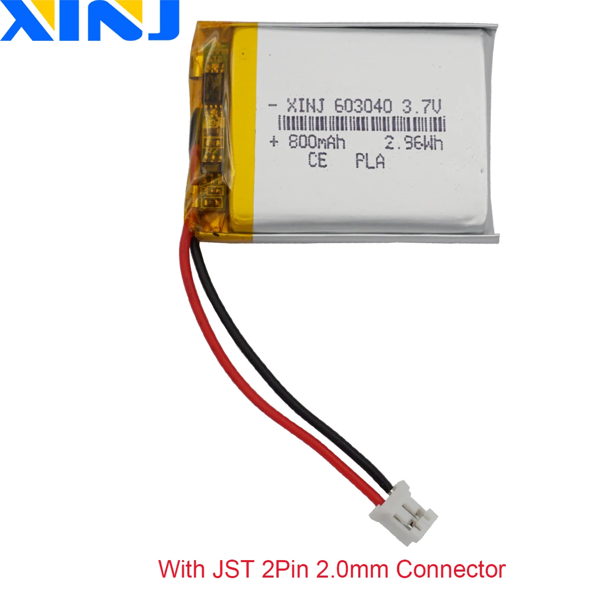 3-7V-800mAh-2-96Wh-603040-JST-PH-2pin-2-0mm-polym-re-Li-veFuchsia ...