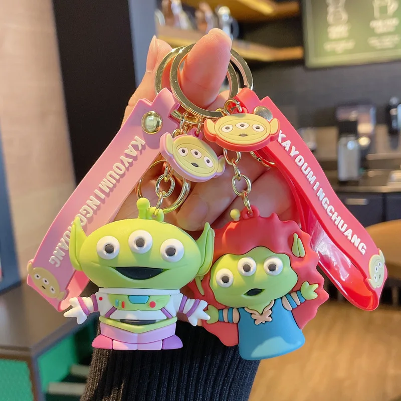 Disney-Cartoon-Anime-Toy-Story-Alien-Pendant-Keychains-Holder-Car-Key ...