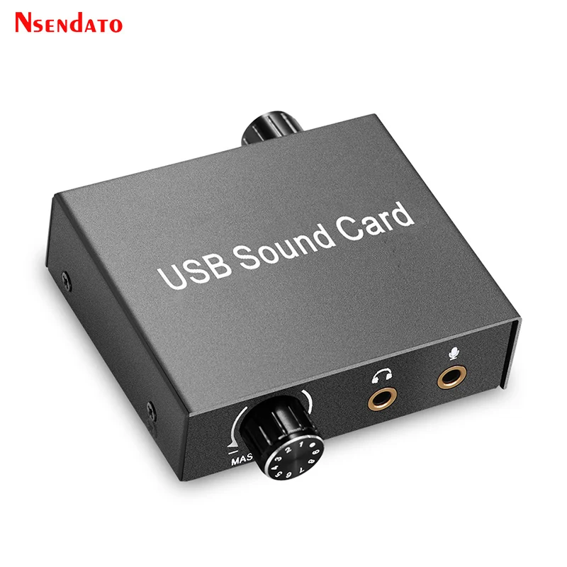 44.1Khz 48Khz 16 bit External Audio USB Sound Card Converter with 3.5mm ...