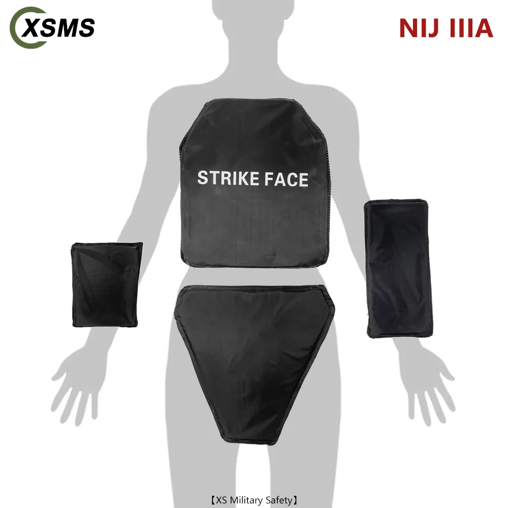 NIJ IIIA 3A soft bulletproof plate bulletproof vest bulletproof side ...