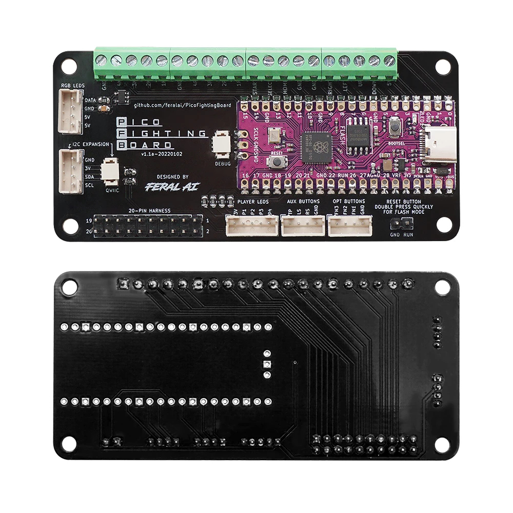 Placa-de-lucha-con-Raspberry-Pi-Pico-el-tablero-m-s-r-pido-de-Arcade ...