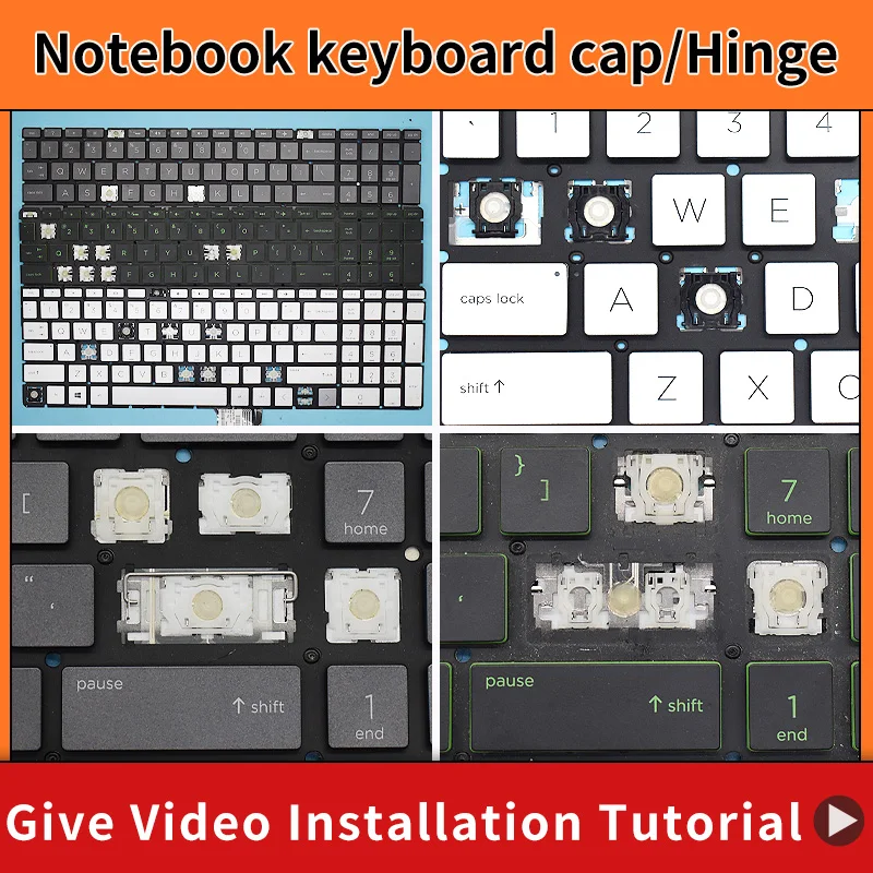 Replacement Keycap Key cap Hinge for HP 15-BS 15-BW 15S-FQ 15S-DY 17-BS ...