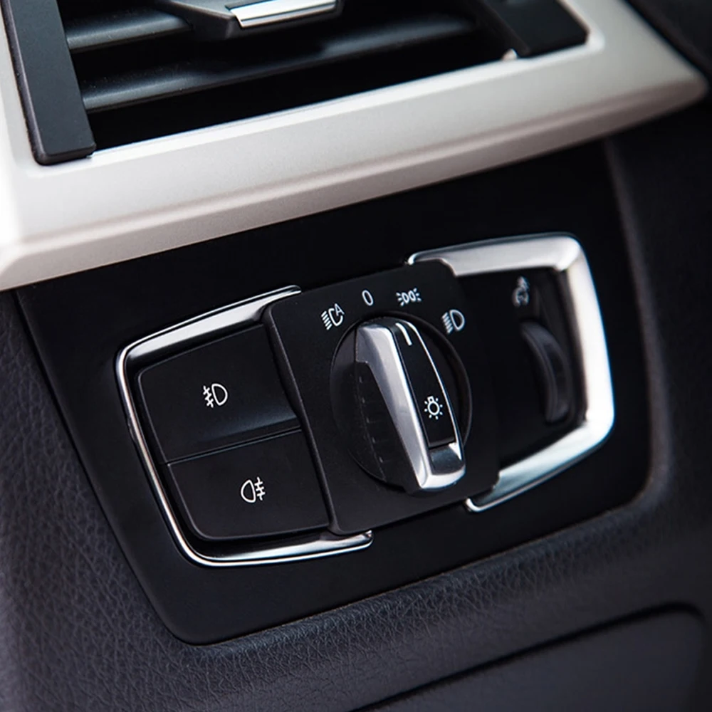 Chrome-Car-Headlight-Switch-Button-Decorative-Trim-Sticker-For-BMW-F30 ...