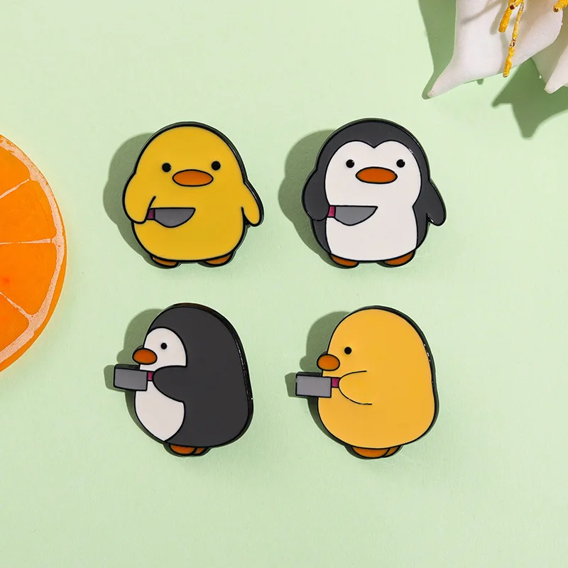 Insignia-de-Pin-de-esmalte-de-ping-ino-de-dibujos-animados-cuchillo-de ...