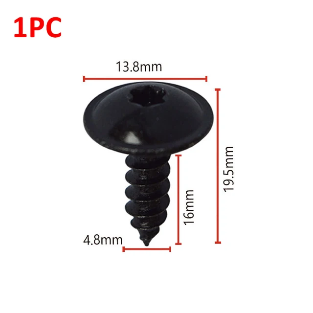 Multisizes 100Pcs Mixed Car Fastener Clips Rivet Pin Snap Nylon Door ...