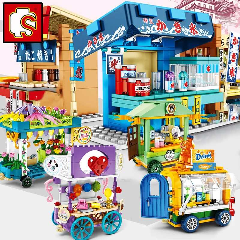 Sembo-blocks-Japan-mini-street-sushi-shops-retails-mall-sets-house ...