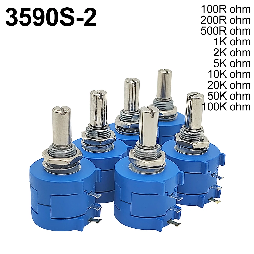 3590S-Multiturn-Potentiometer-500-1K-2K-5K-10K-20K-50K-100K-Ohm ...