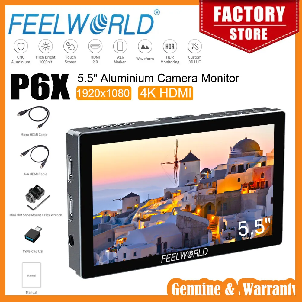 FEELWORLD-P6X-5-5-Inch-Monitor-Aluminium-DSLR-Camera-Field-Monitor ...