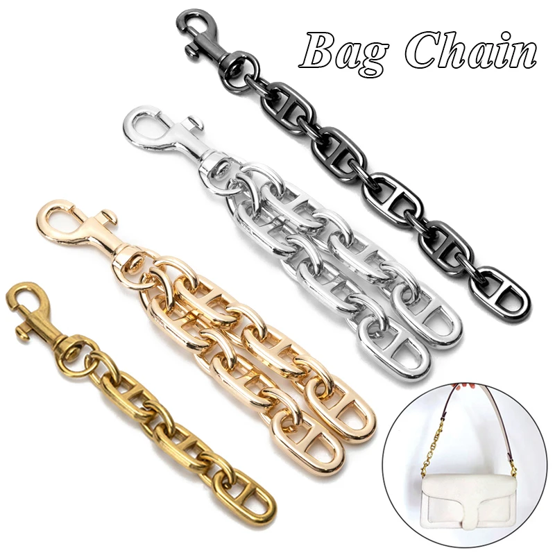 11-8cm-Replacement-Metal-Chain-For-Handle-Bag-Handbag-Black-Silver ...