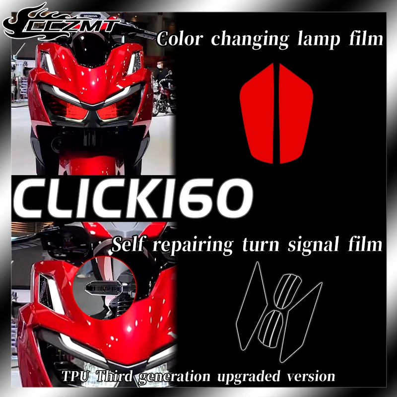 For-Honda-Click160-CLICK-160-headlight-film-turn-signal-film ...