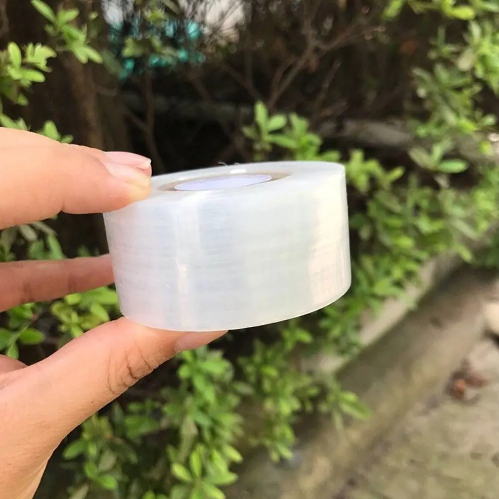 200M PE Flexible Grafting Tape Film Self-adhesive Garden Tree Roll Tape to Graft Trees Plants ...