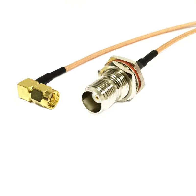 1PC TNC Female Bullkhead to Right Angle SMA Male Pigtail RG316 Cable 50 ...