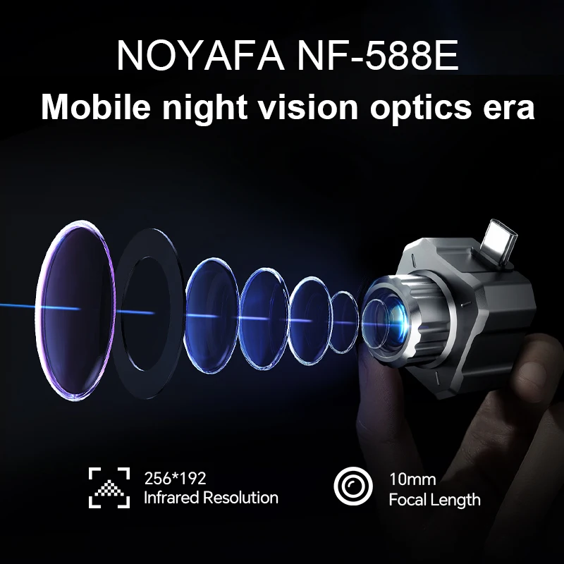 NF-588E 256*192 Pixels Thermal Imager Type-C Android Mobile Thermal ...