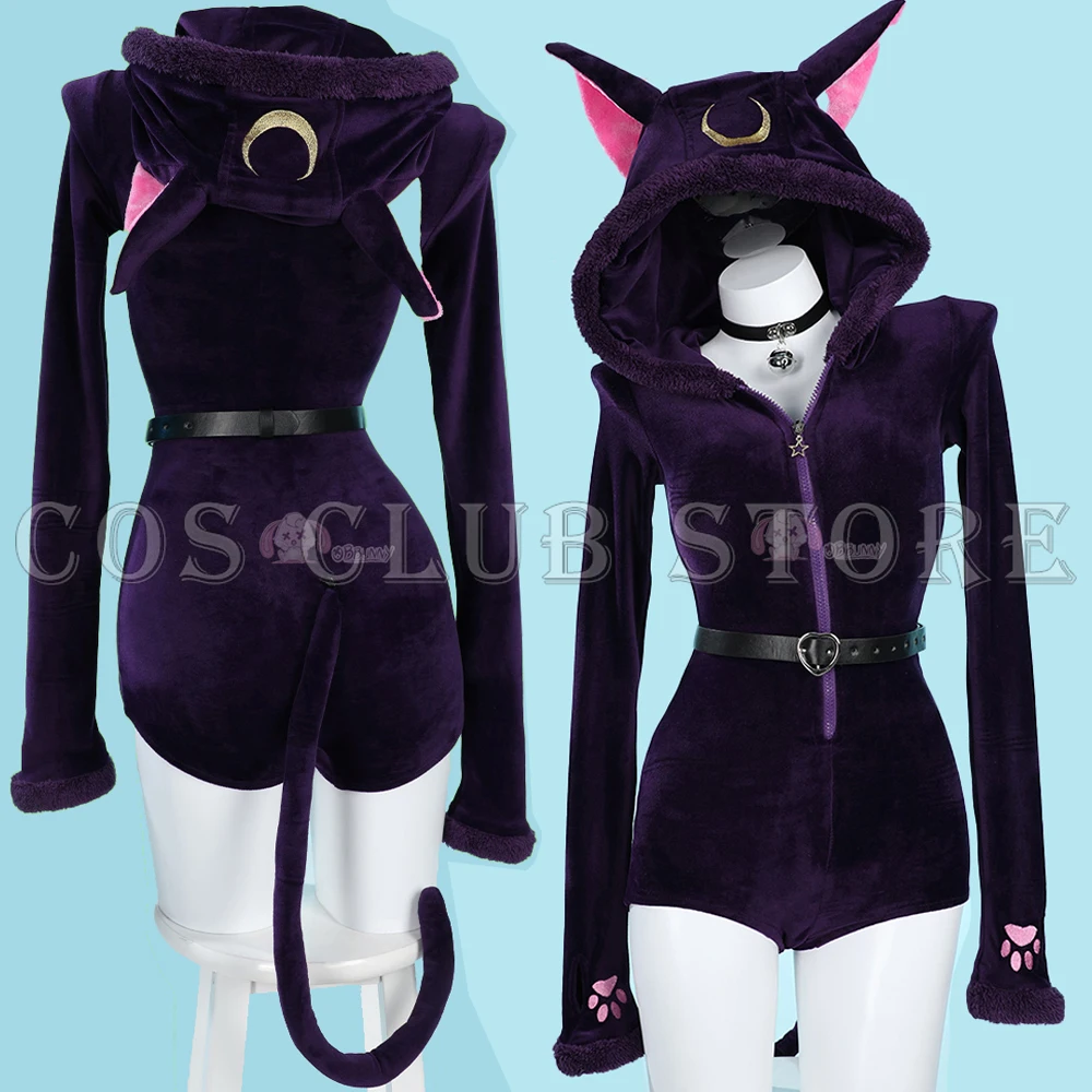 Anime-Luna-Plush-Pajamas-Cosplay-Costume-Kawaii-Luna-Role-Hooded ...