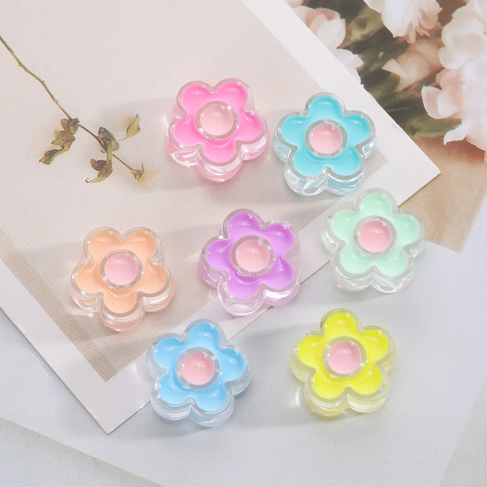 22mm-Transparent-Flower-Acylic-Beads-Loose-Spacer-Beads-For-Jewelry ...