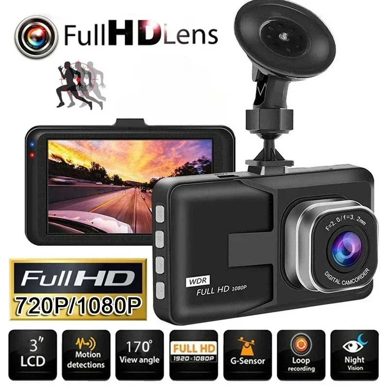 Loop-Record-Dash-Cam-G-sensor-In-car-Recording-Camera-170-Wide-Angle ...