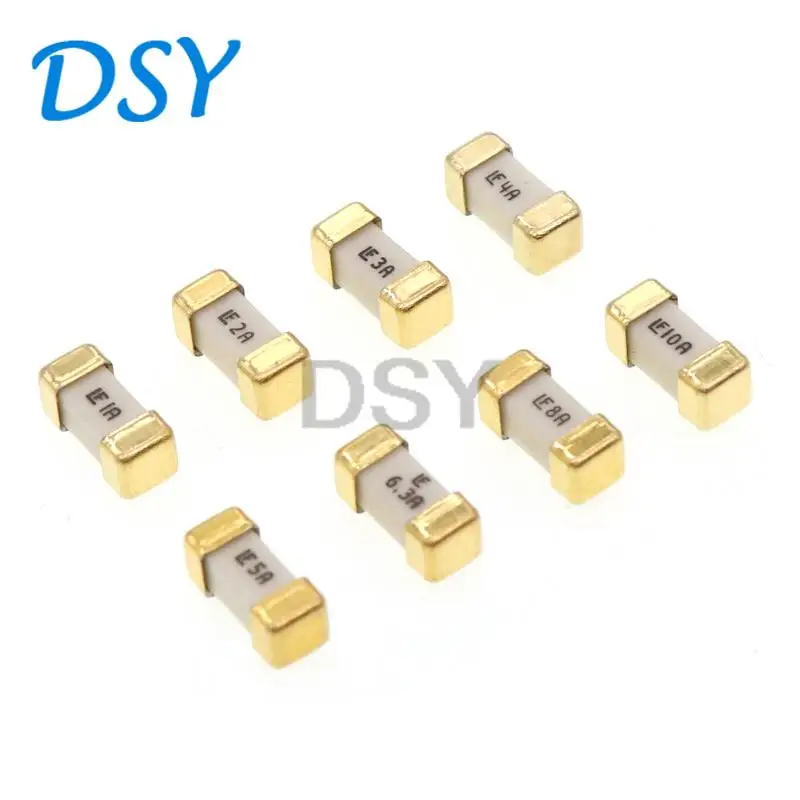 10PCS SMD Fuse Fast Blow Fuse Gold 1808 AC 0451 0.5A 500mA 1A 2A 3A 4A ...