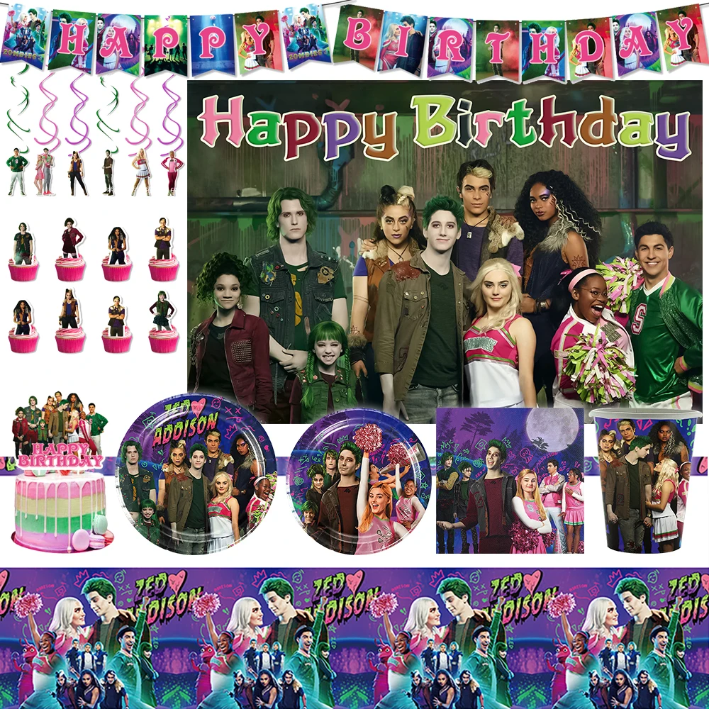 Zombie-High-School-Zed-Addison-Theme-Birthday-Party-Room-Decoration ...