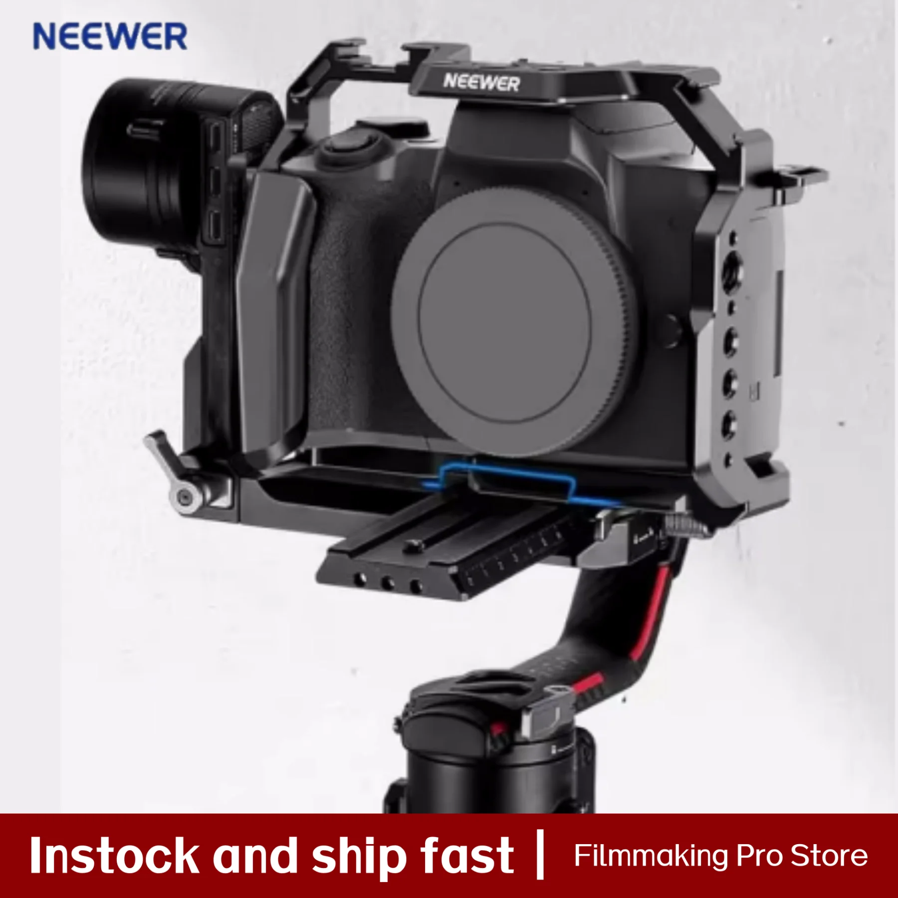 NEEWER Camera Cage For Canon M50 M50 Mark II camera Aluminum Video Rig ...