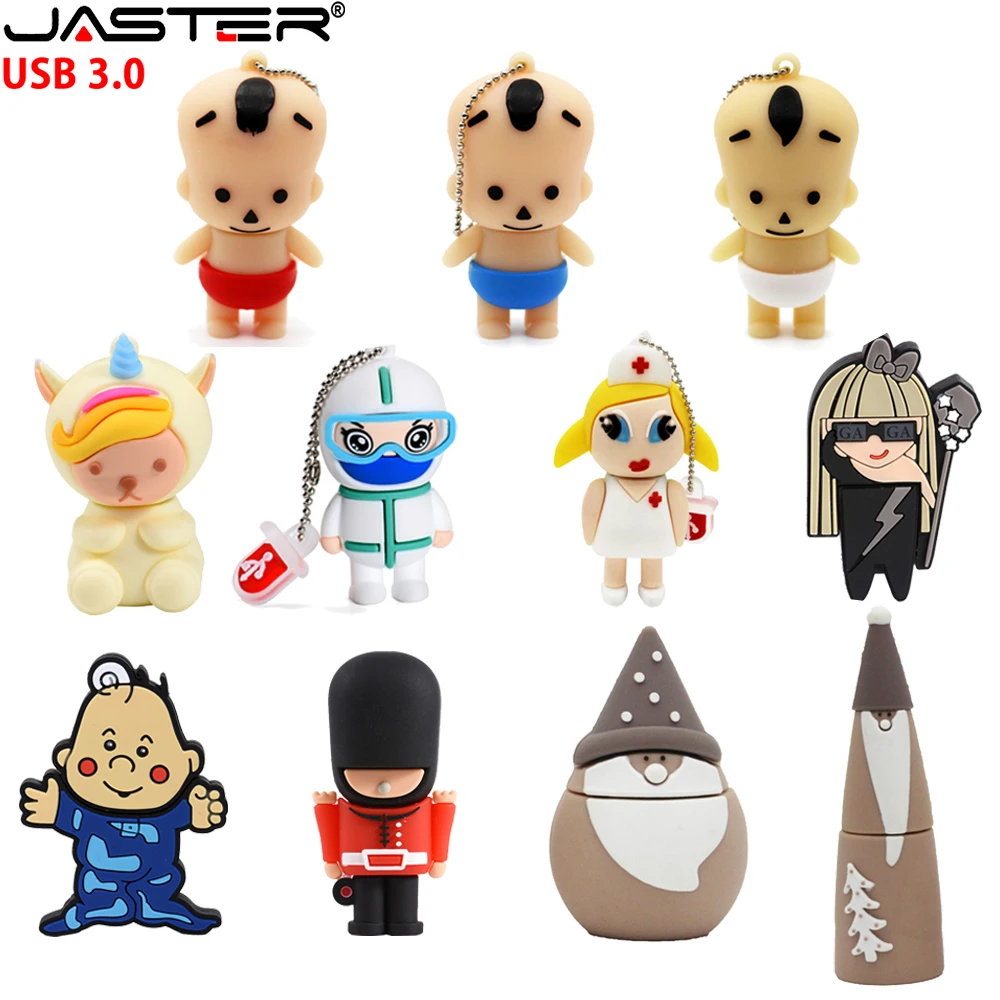JASTER-Cute-Girl-USB-3-0-Flash-Drives-128GB-Cartoon-Boy-Pen-Drive-64GB ...