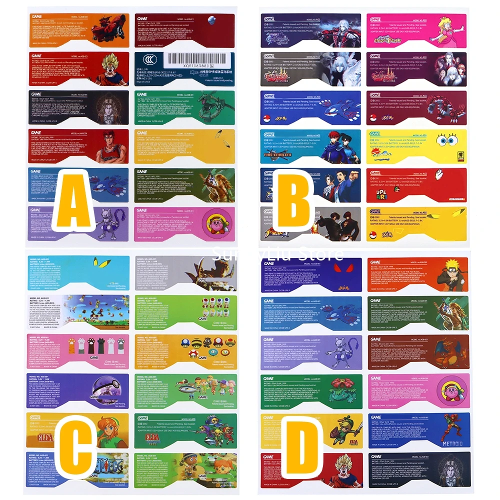 1pc-Game-Theme-Sticker-Lables-Set-black-label-sticker-Replacement-for ...