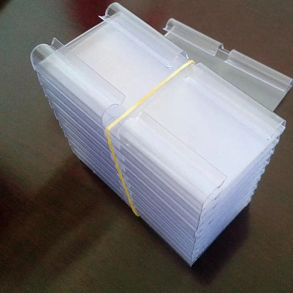 Transparent Price Label Holders PVC Plastic Goods Labels Supermarket ...