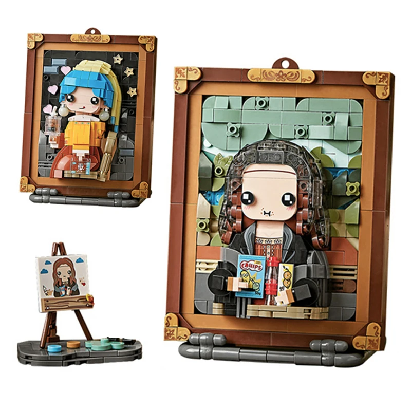 Bloco-de-constru-o-Brinquedos-World-Famous-Pintura-A-leo-Mona-Lisa-Home ...