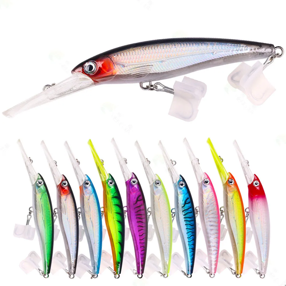 48g 73g 90g Trolling Lure Hydro Magnum Deep Diving Minnow Bait Wahoo ...