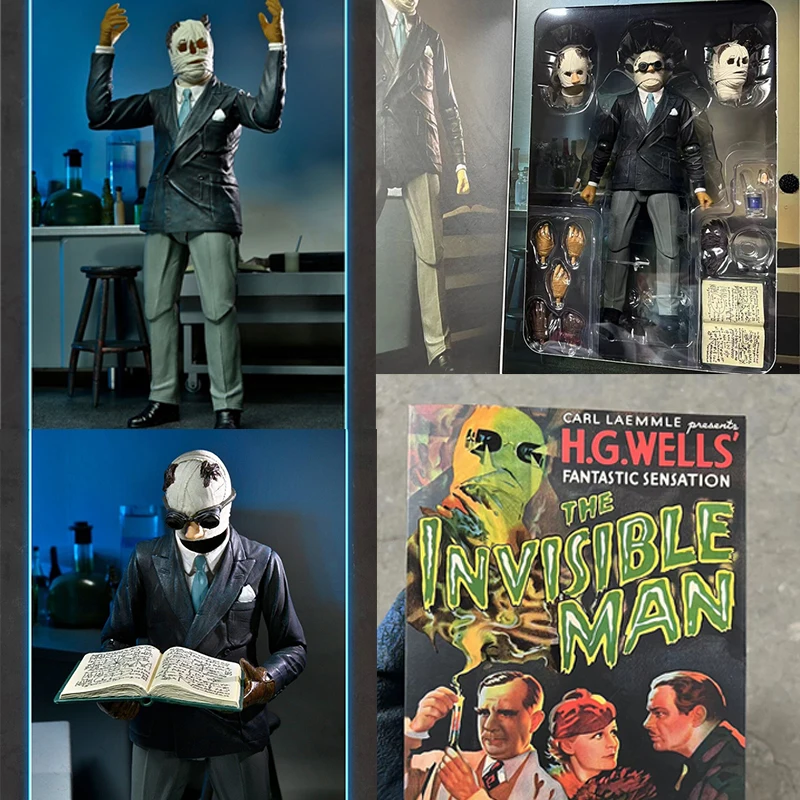 NECA-Universal-Monsters-Colour-Invisible-Man-Anime-Figure-Action-Figure ...