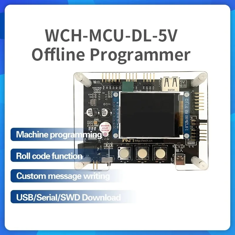 Wch-mcu-dl-3v3/5v Offline Programmer Usb/serial /swd Download Machine Programming Roll Code ...