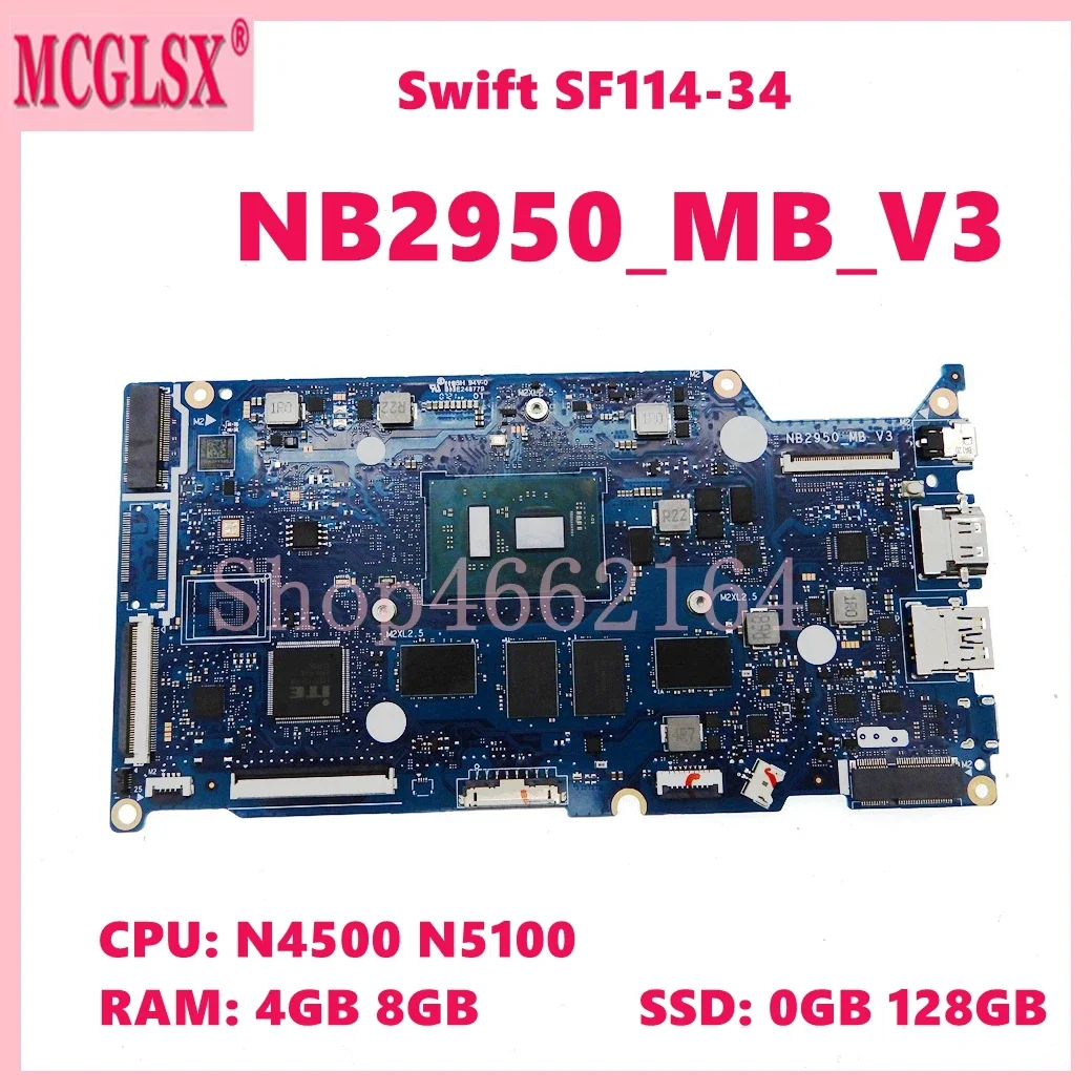 NB2950-MB-V3-with-N4500-N5100-CPU-4GB-8GB-RAM-0GB-128GB-SSD-Mainboard ...