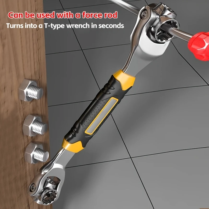 52-In-1 Anti-Slip Grip Handle Rotating Design Socket Wrench Set For ...