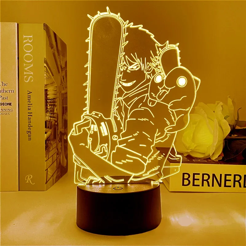 Anime-Chainsaw-Man-Aki-Hayakawa-Led-Night-Lamp-for-Bedroom-Decor-Kids ...