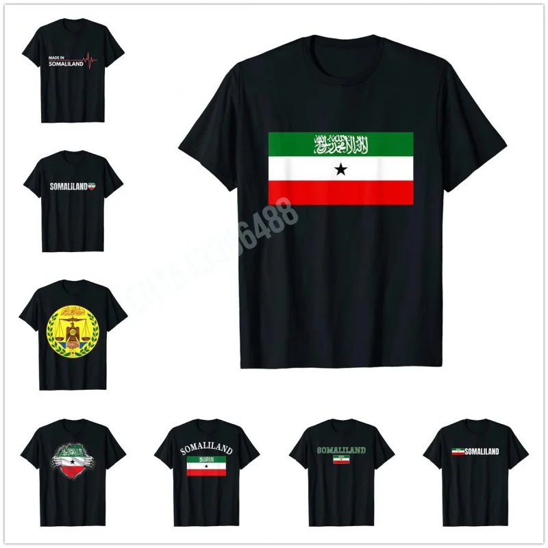 Men Women T Shirt More Design Somaliland Flag Proud Somali T-shirt Tops ...