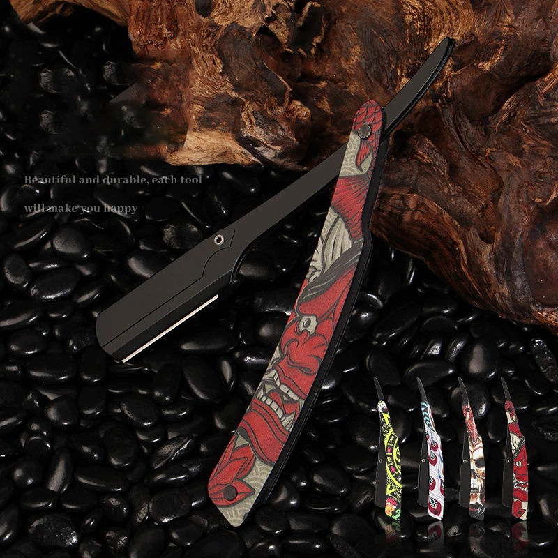 Colourful Professional Manual Shaver Straight Edge Stainless Steel ...