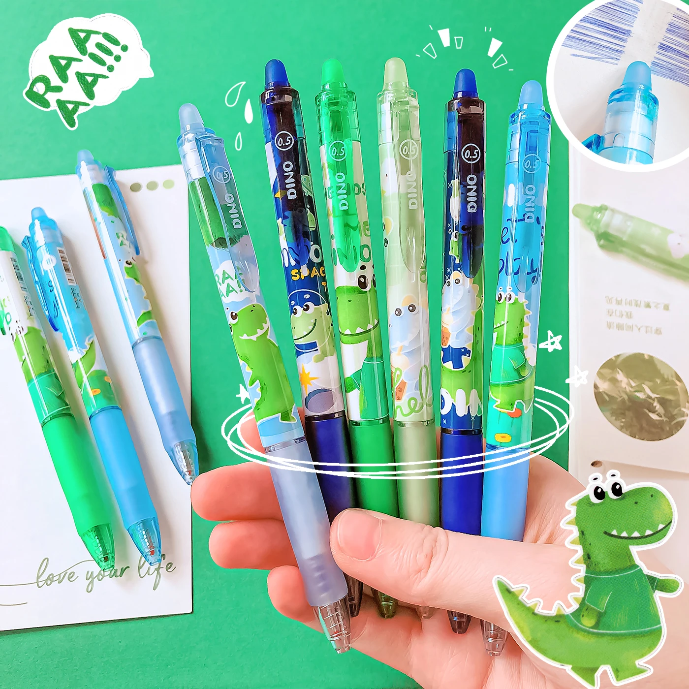 school Office Supplies Kawaii Stationery Gift Students Blue Ink ...
