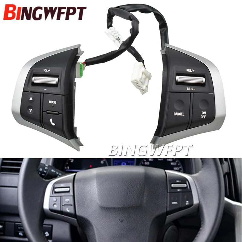 Multifunction Steering Wheel Button Audio Music Volume Bluetooth ...