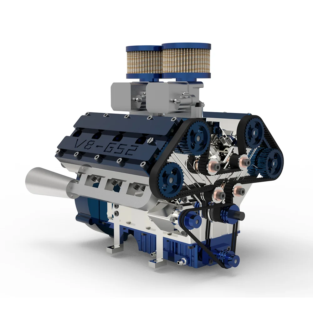 78CC-V8-GS2-Four-stroke-Gasoline-Engine-Model-Fuel-Micro-Eight-cylinder ...