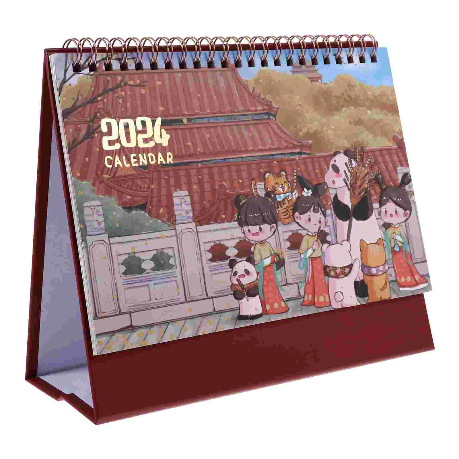 Office-Calendar-Stylish-Calendars-Time-Schedule-Planner-2024-Cartoon ...