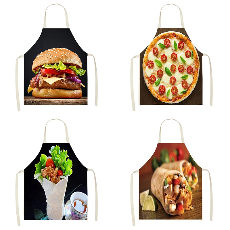 Cooking-Baking-Chef-Apron-Seductive-pizza-burger-Gourmet-Pattern ...