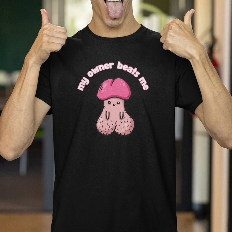 My-Owner-Beats-Me-Funny-Shirt-Unhinged-Inappropriate-Gifts-Unethical-Raunchy-Offensive-Absurd ...